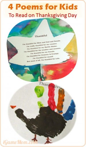 4 Poems for Kids to Read and Write on Thanksgiving Day
