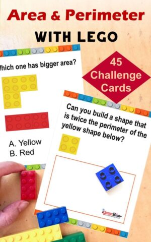 LEGO Building Challenge Games to Learn Area and Perimeter