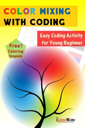 RGB Color Mixing with Coding Spring Template